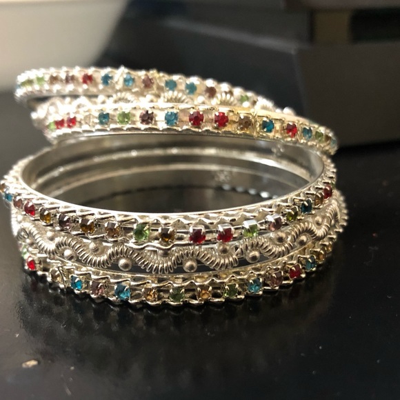 Accessories | Little Girls Bangle Jewelry Bracelet Choorian Set | Poshmark